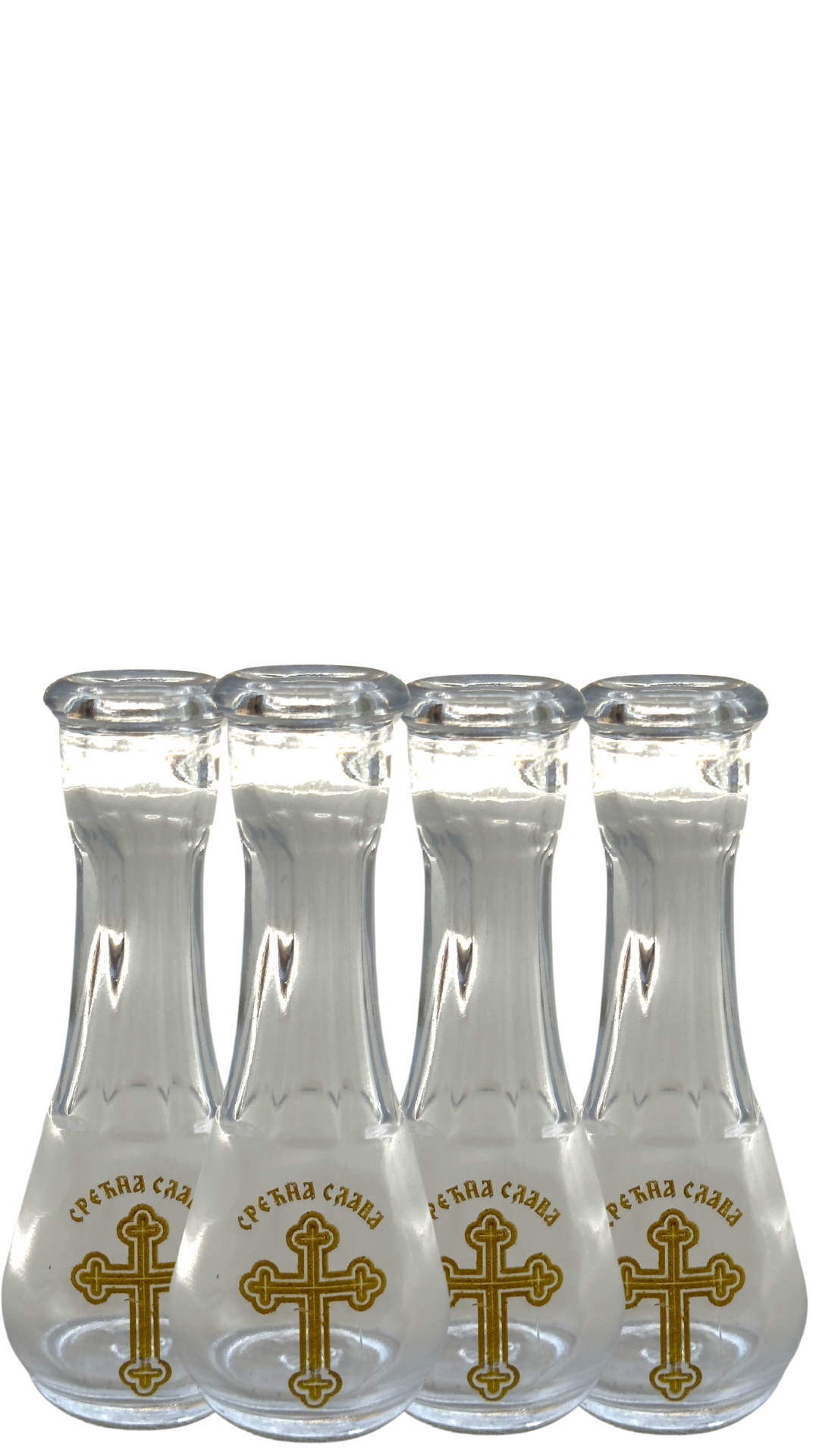 Traditional Rakija Glass- Cokan 4 Pack - Srecna Slava - (4x30ml ...